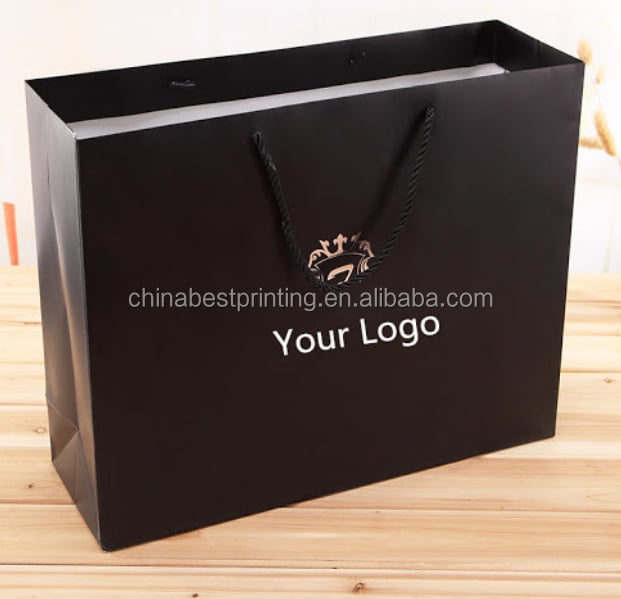 Luxury Premium Custom Kraft Paper Bags with Embossing Spot UV Printing ...